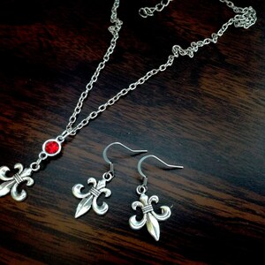 Misa Anime Necklace Cross Gothic Necklace Misa Anime Earrings - Etsy