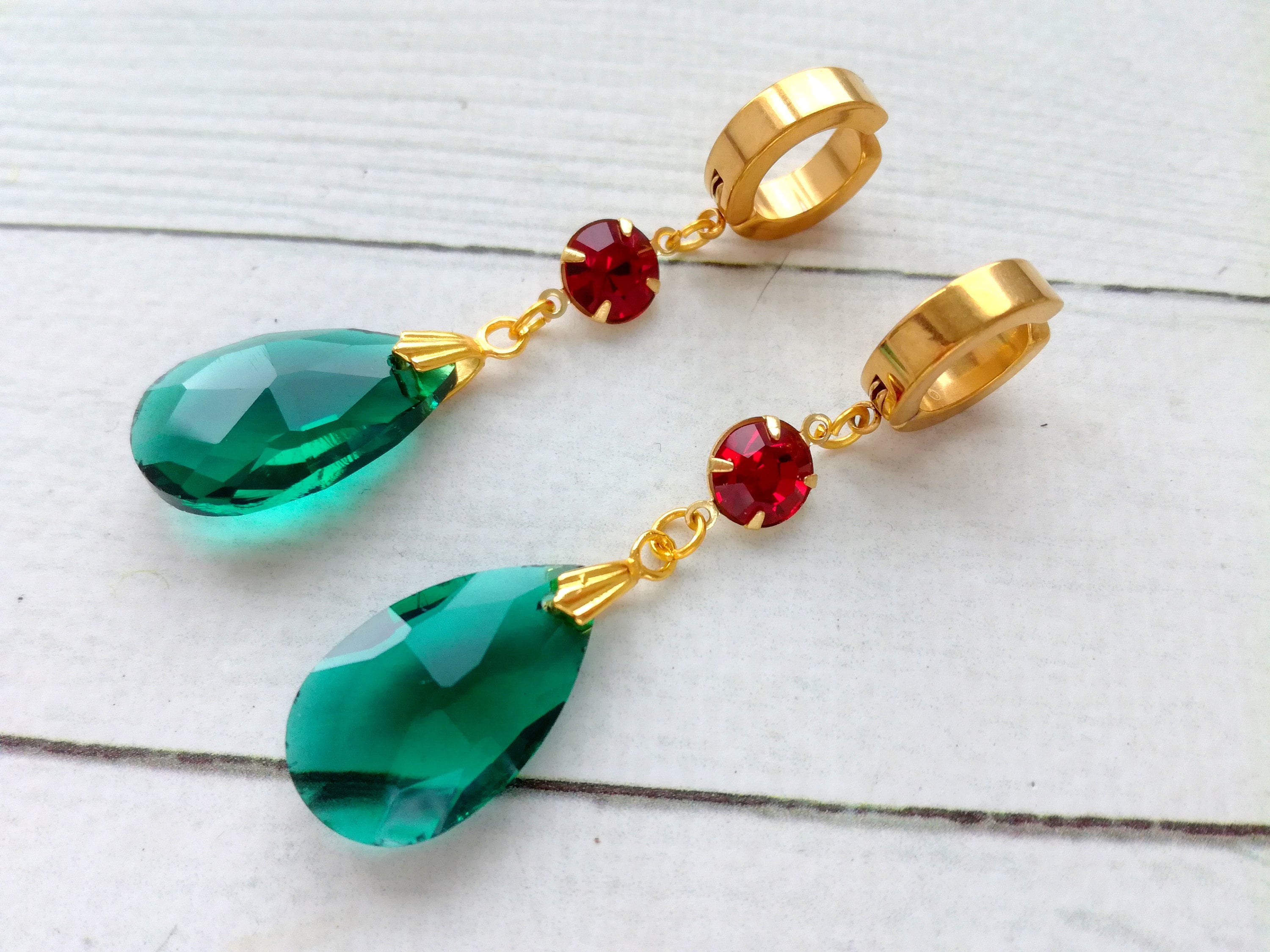 Howl's Clip-on Earrings Howl's Necklace Wizard Howl Cosplay Emerald ...