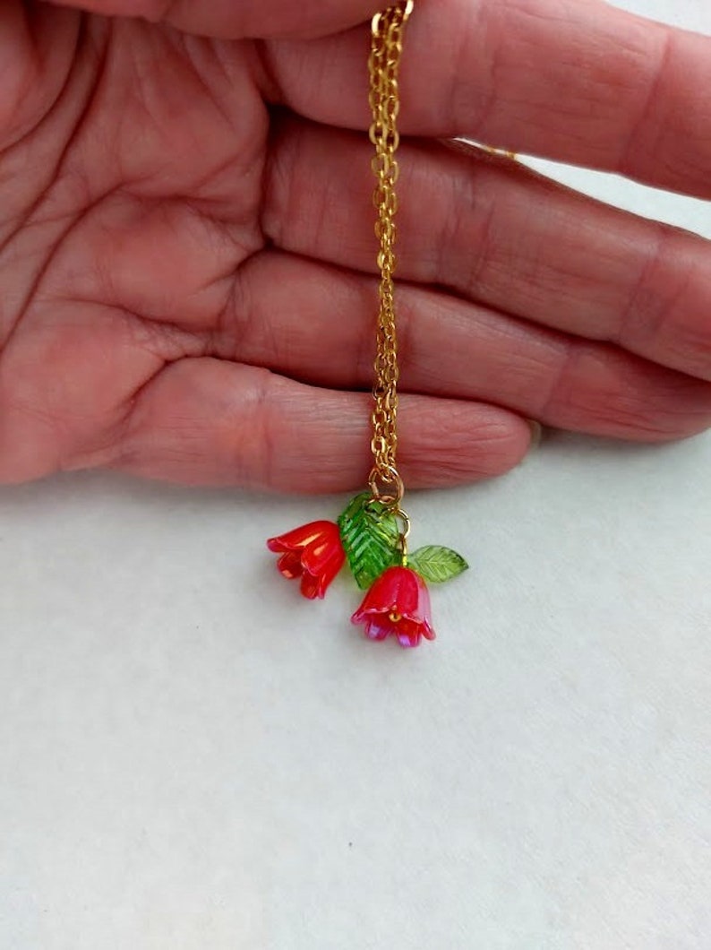Lily of the Valley Necklace Flowers Chain Romantic Spring Flowers ...
