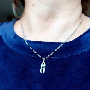 Tooth Necklace Gothic 3D Tooth Necklace Dainty Molar Dental Tooth ...