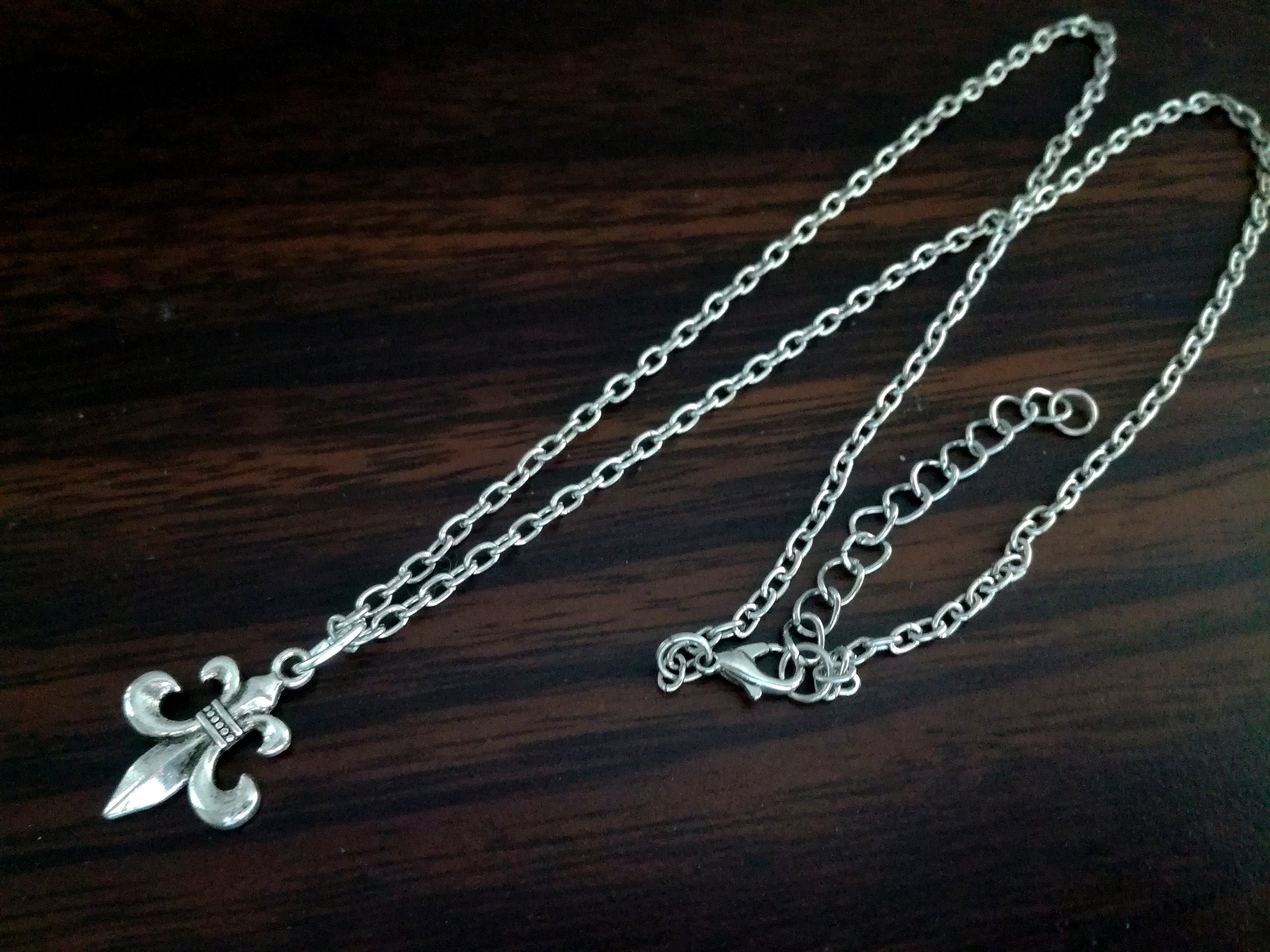 Misa Anime Necklace Gothic Chain Necklace Fleur De Lis Jewelry Misa ...