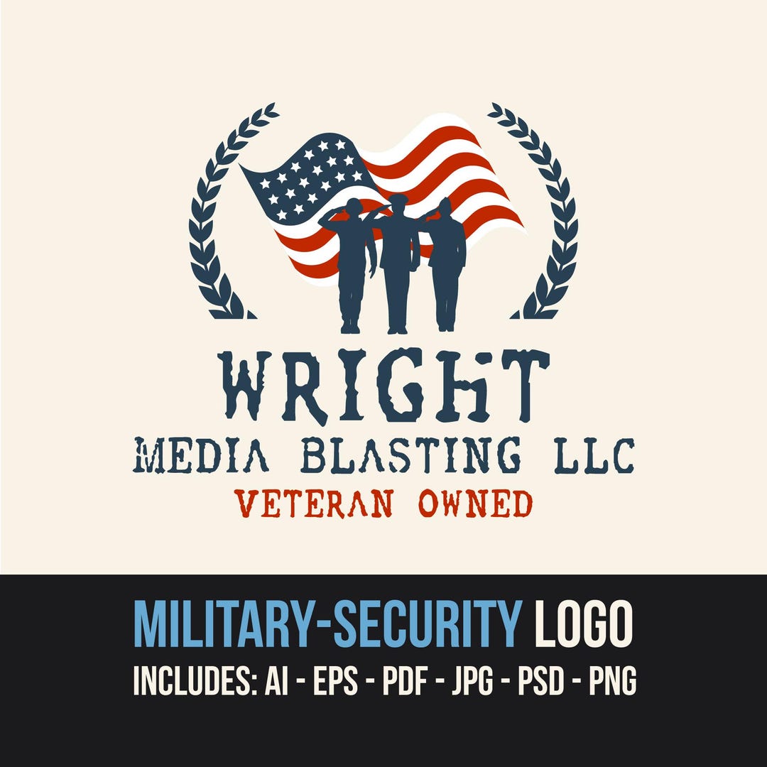 Custom Military Logo Design: Patriotic, Veteran, Security - Etsy