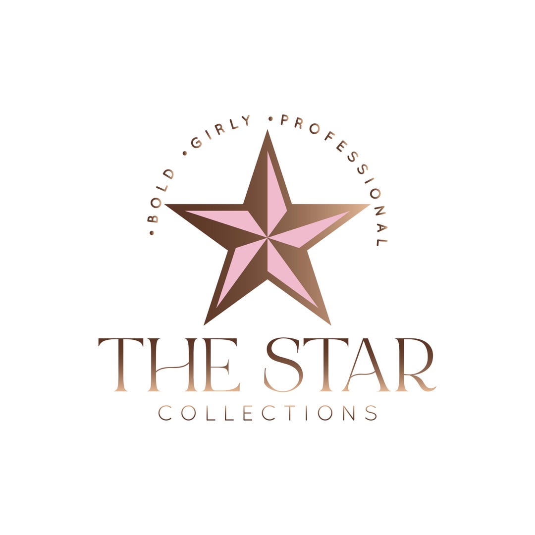 Bold Star Premade Logo – Modern Feminine Branding for Fashion Boutiques ...