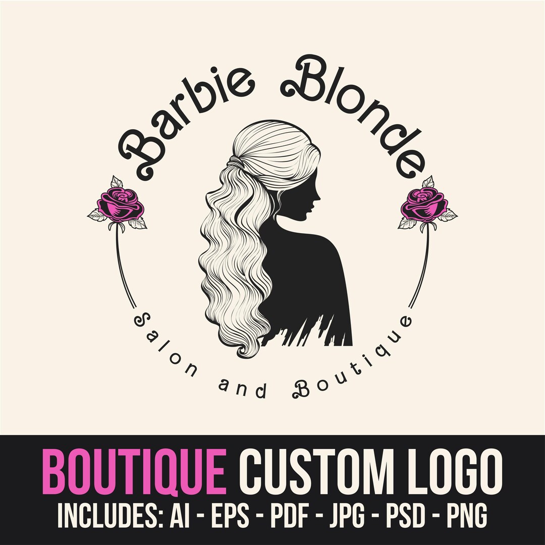 Custom Boutique Logo – Salon and Fashion Logo Design – Feminine ...