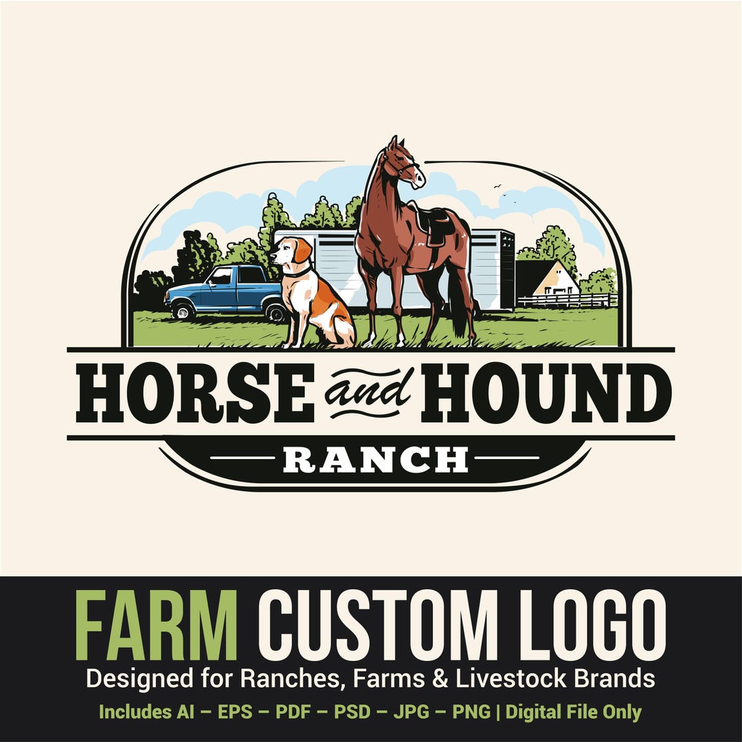 Farm & Ranch Logo Design – Custom Horse, Dog and Barn Branding ...