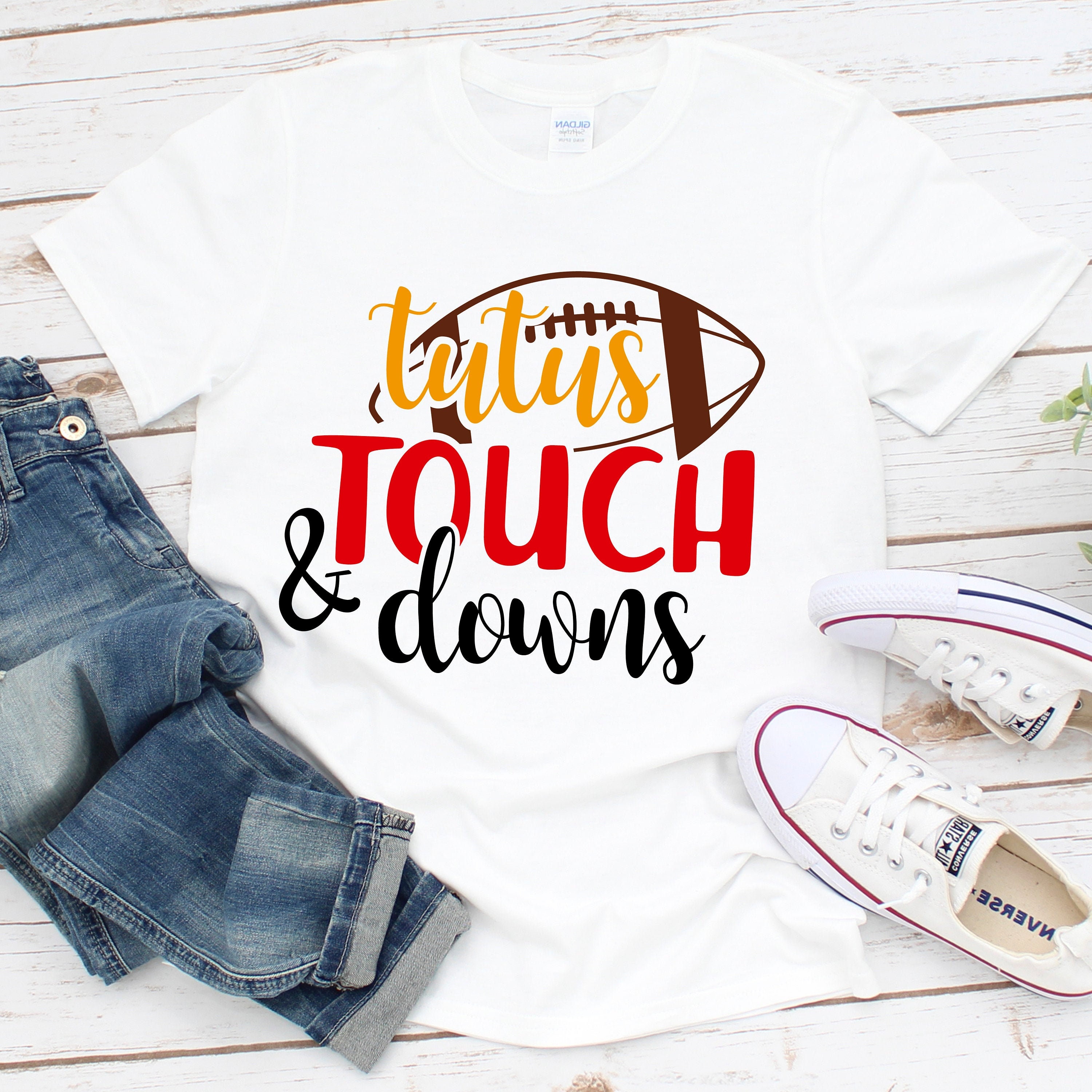 Tutus and Touch Downs Svg Football Svg Football Tshirt - Etsy UK