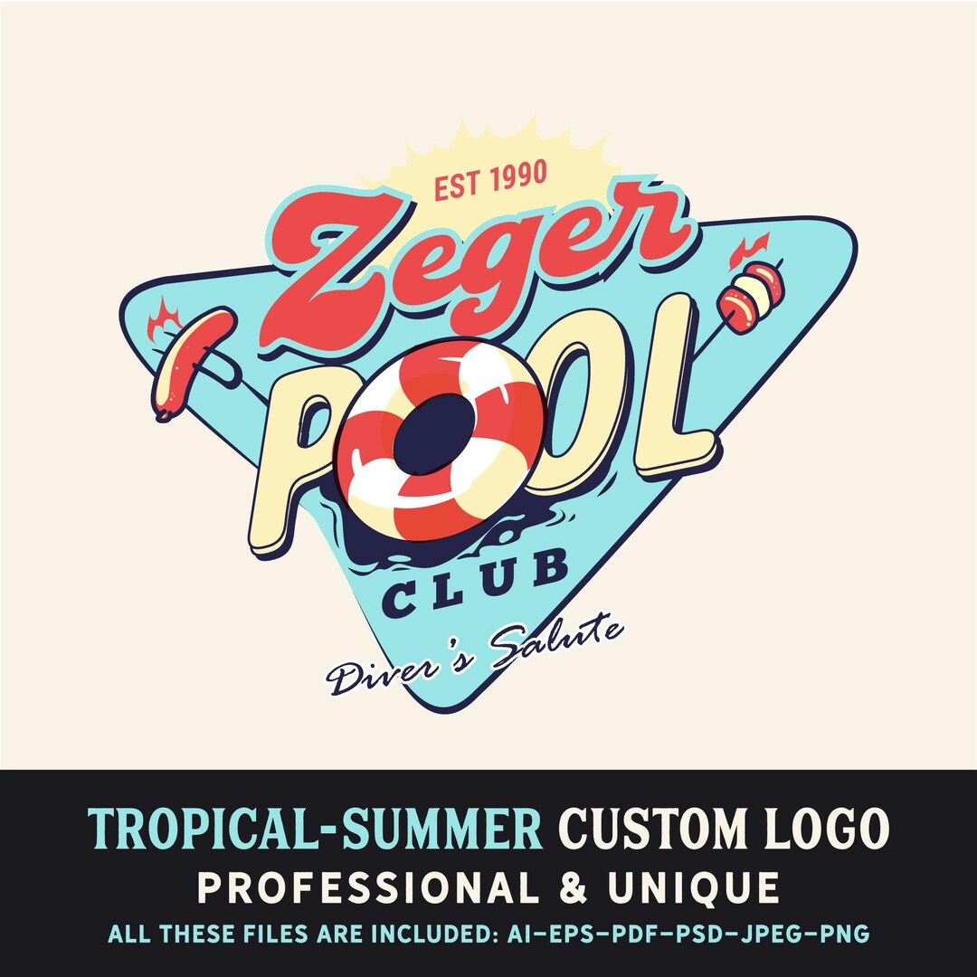 Custom Tropical Summer Logo Design – Professional & Creative Branding ...