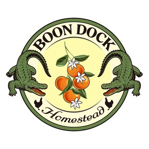 Homestead Premade Logo – Alligator Orange Farm Logo Design for Organic ...