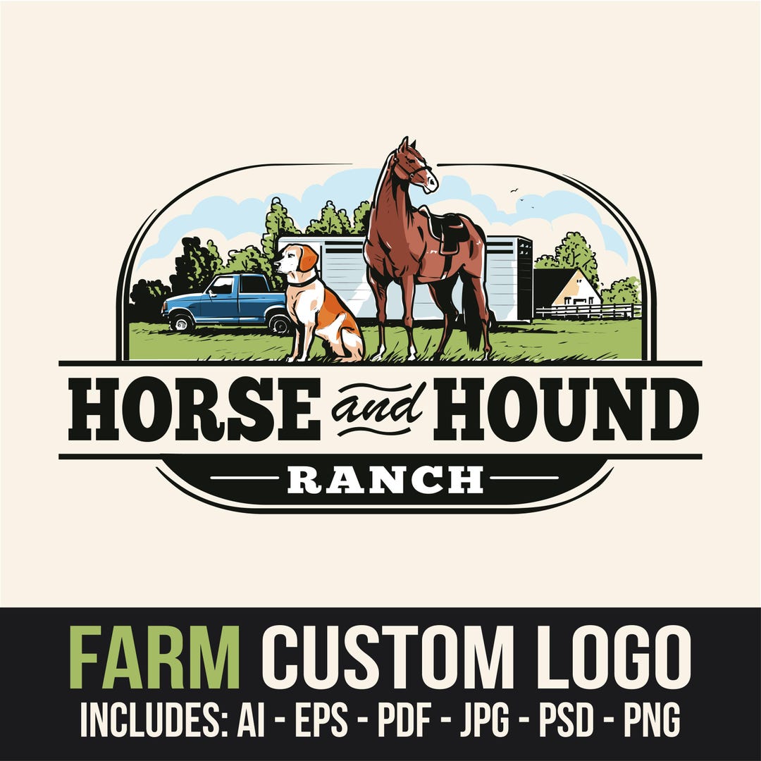 Farm & Ranch Logo Design – Custom Horse, Dog and Barn Branding ...