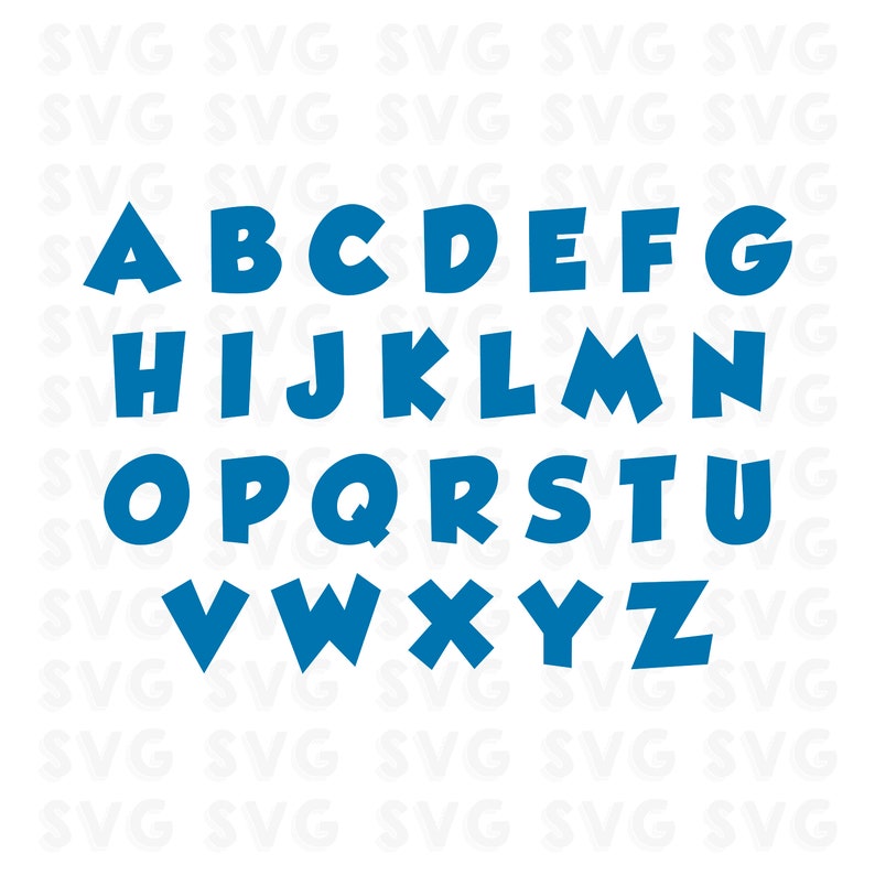 Paw Patrol Alphabet Svg Paw Patrol Letters Paw Patrol Svg Etsy