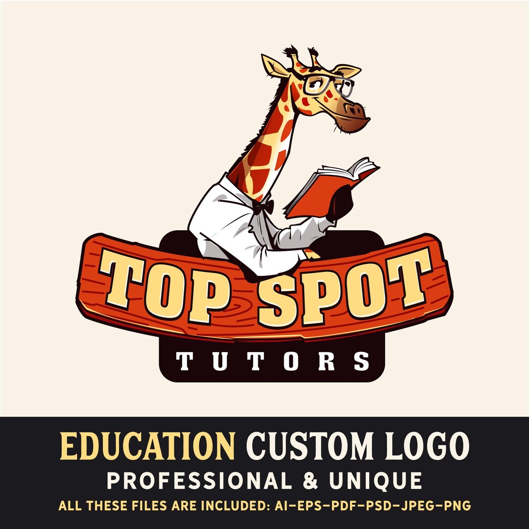 Custom Education Logo, School, Academy, Tutoring and Learning Center ...