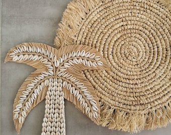 Raffia and Shells Palm Tree - Etsy