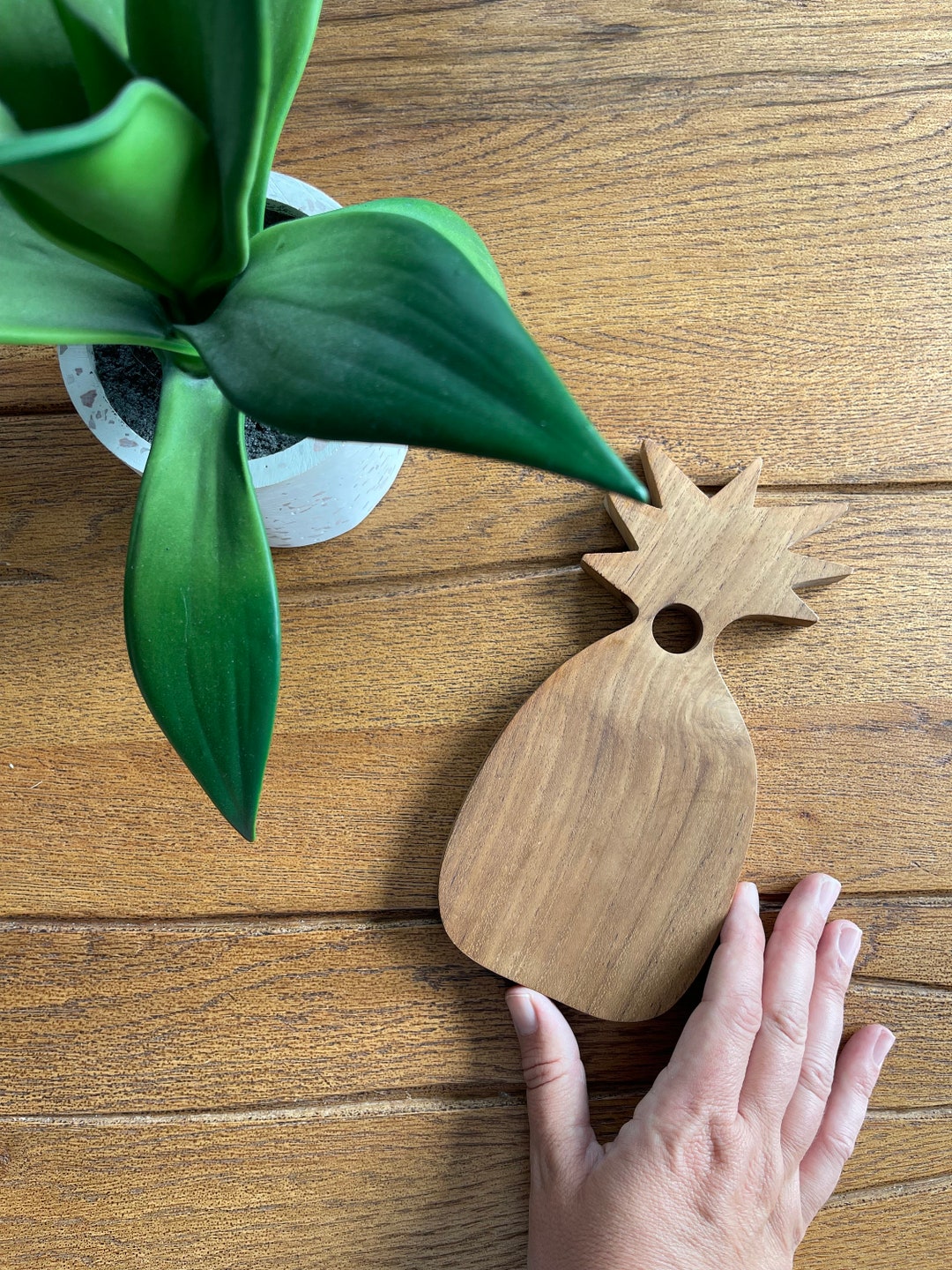 The Decorative Board Forms Ana as in Solid Oiled Teak - Length 21 Cm - Etsy