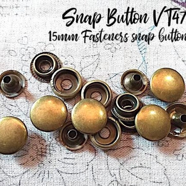 Brass Snap Fasteners - Etsy