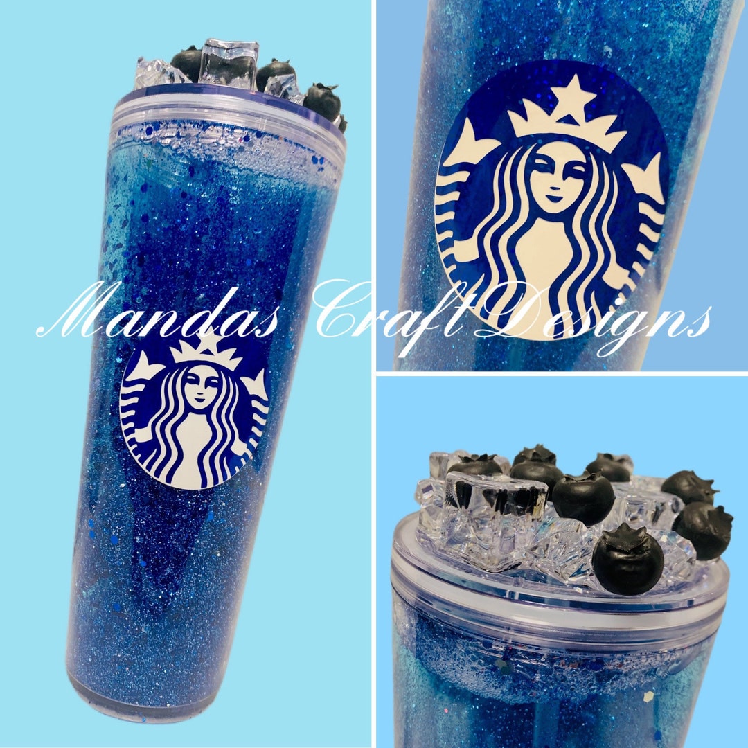 Blueberry Ice Top Glitter Snow Globe - Etsy