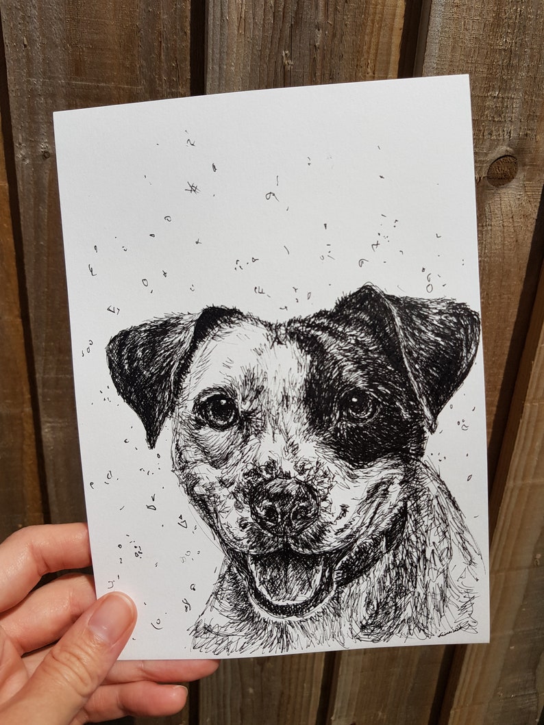 Staffy Art Staffordshire Bull Terrier Drawing Staffie - Etsy