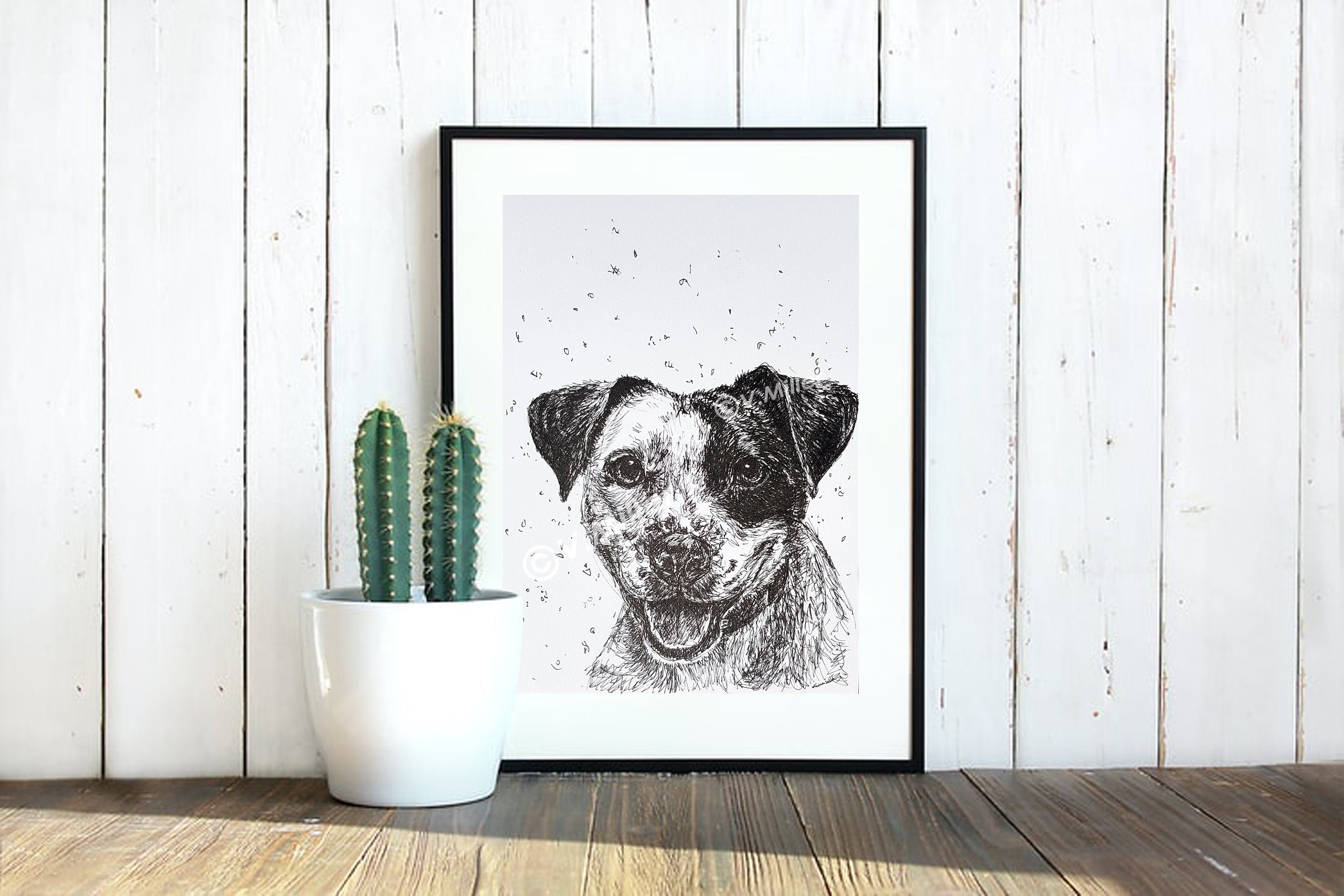 Staffy Art Staffordshire Bull Terrier Drawing Staffie - Etsy
