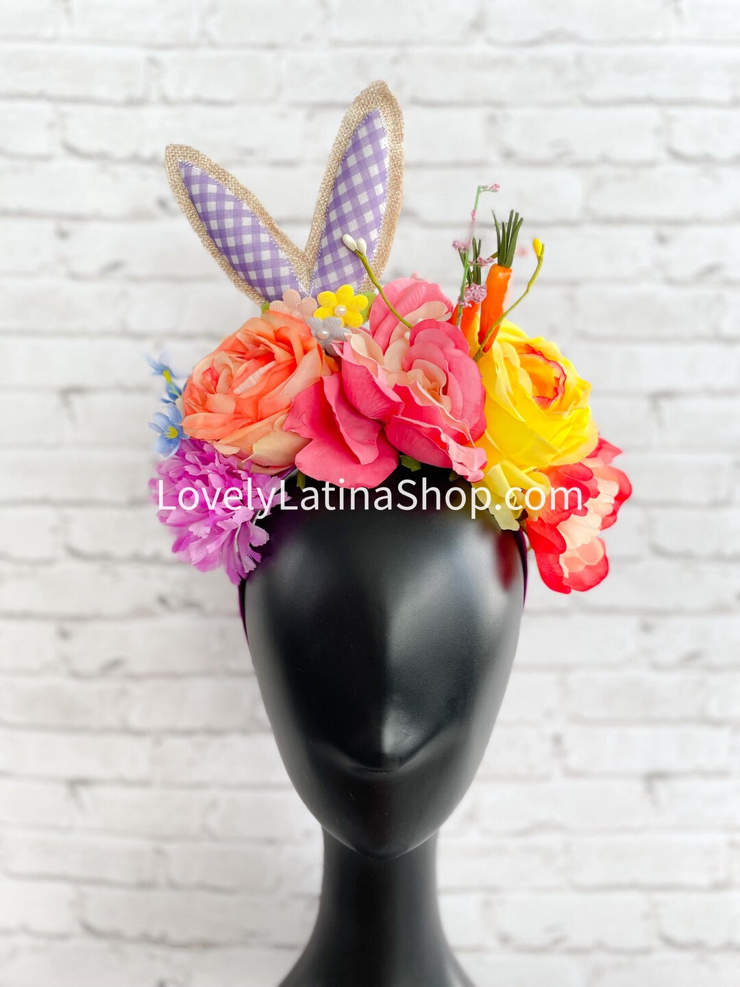 Easter Bunny Flower Crown Headpiece | Spring | Photoshoot | Cosplay - Etsy
