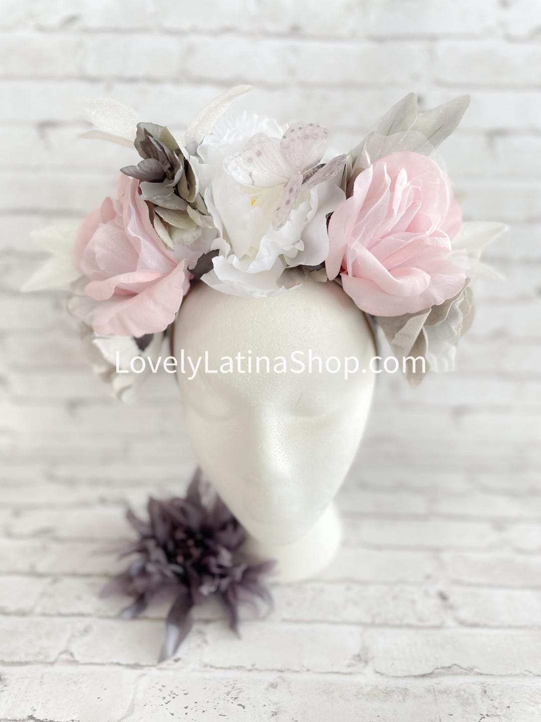 Ethereal Queen Flower Crown Headpiece Cosplay Day of the Dead Halloween ...