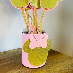 Minnie Mouse Wands, Minnie Mouse Birthday Decorations, Pink Minnie ...