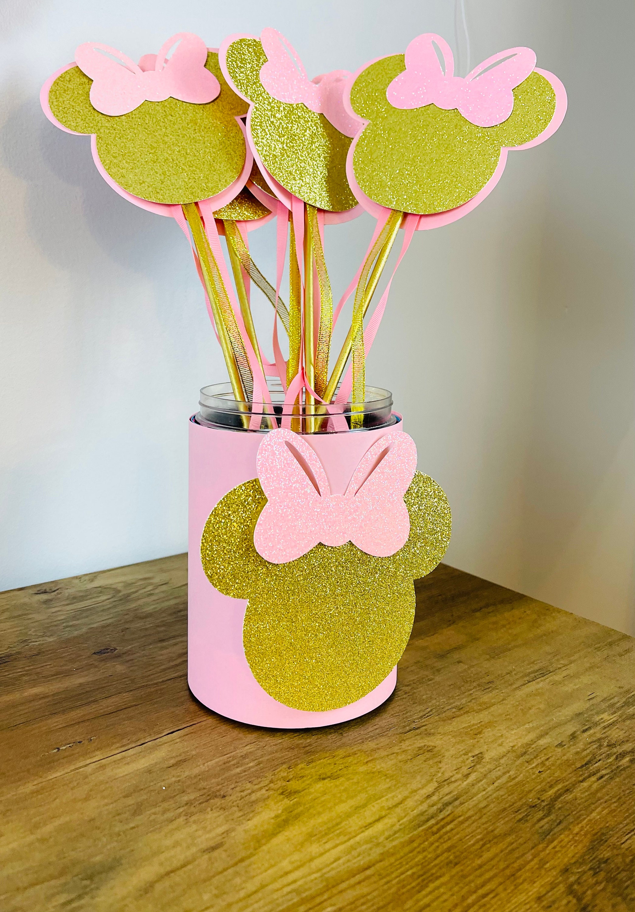 Minnie Mouse Wands Minnie Mouse Birthday Decorations Pink - Etsy