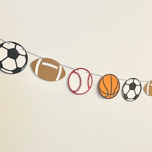 Sports Birthday Garland, Sports Ball Party Decorations - Etsy