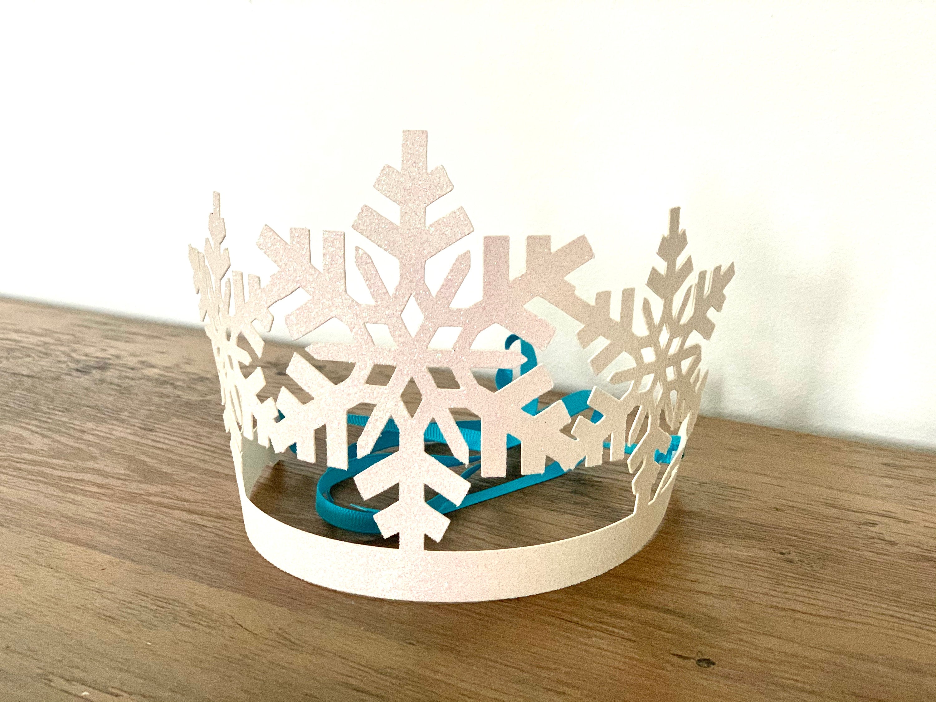 Snowflake Crown Frozen Party Crown Winter Wonderland | Etsy Canada