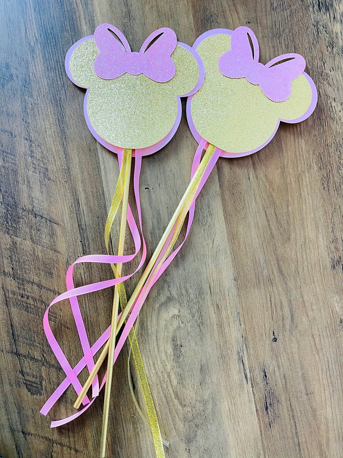 Minnie Mouse Wands Minnie Mouse Birthday Decorations Pink - Etsy