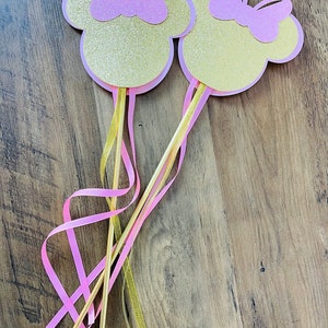 Minnie Mouse Wands, Minnie Mouse Birthday Decorations, Pink Minnie ...