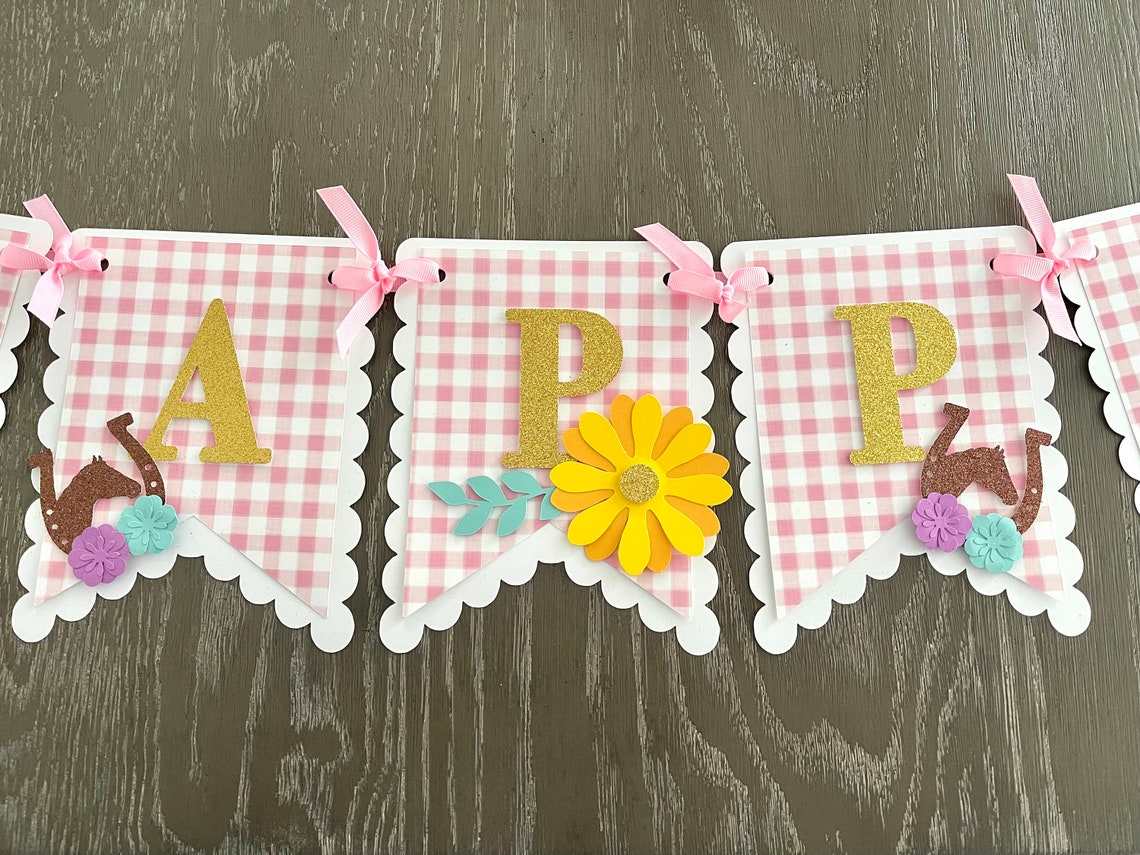 Spirit Riding Free Birthday Banner Horse Birthday Party | Etsy