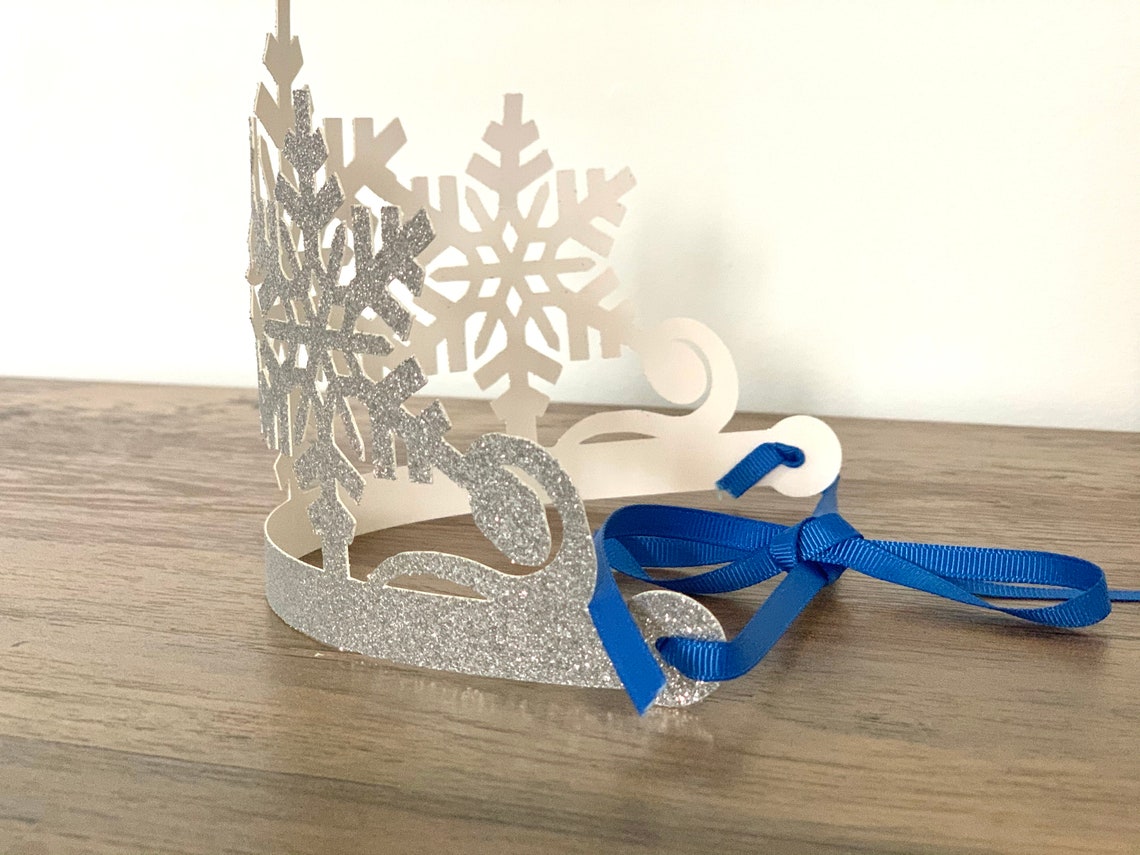 Snowflake Crown Frozen Party Crown Winter Wonderland - Etsy Canada