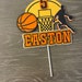Basketball Cake Topper, Sports Birthday Cake Topper, Basketball ...
