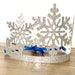 Snowflake Crown, Frozen Party Crown, Winter Wonderland Birthday - Etsy ...
