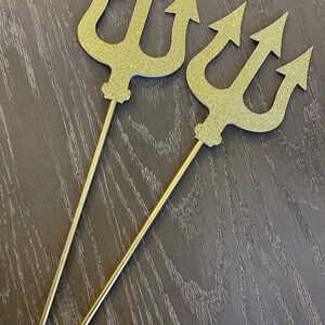 Mermaid Birthday Trident Wands, Under the Sea Party Tirdents - Etsy