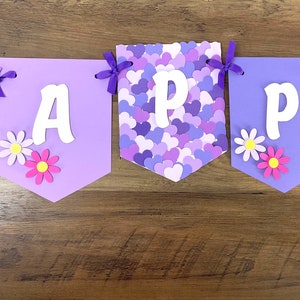 Tangled Birthday Banner Rapunzel Birthday Party Banner - Etsy