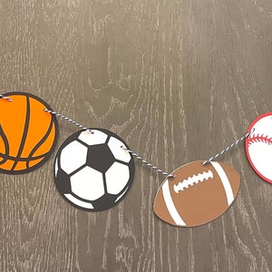 Sports Birthday Garland, Sports Ball Party Decorations - Etsy