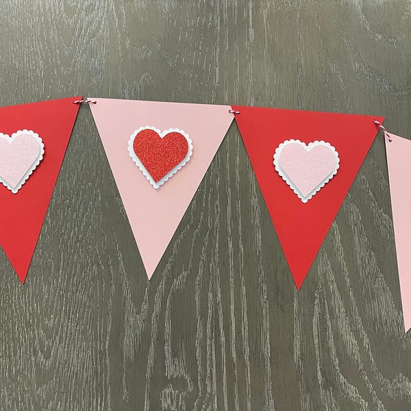 Valentine Bunting - Etsy