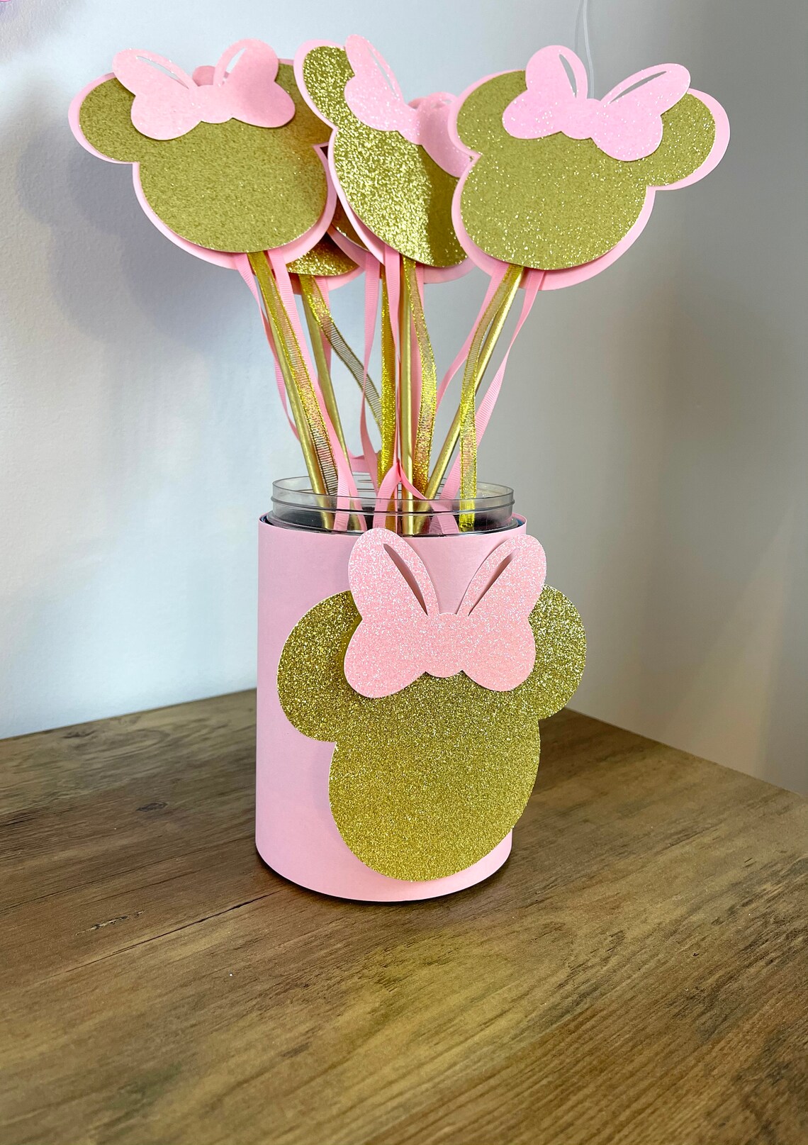Minnie Mouse Wands Minnie Mouse Birthday Decorations Pink - Etsy