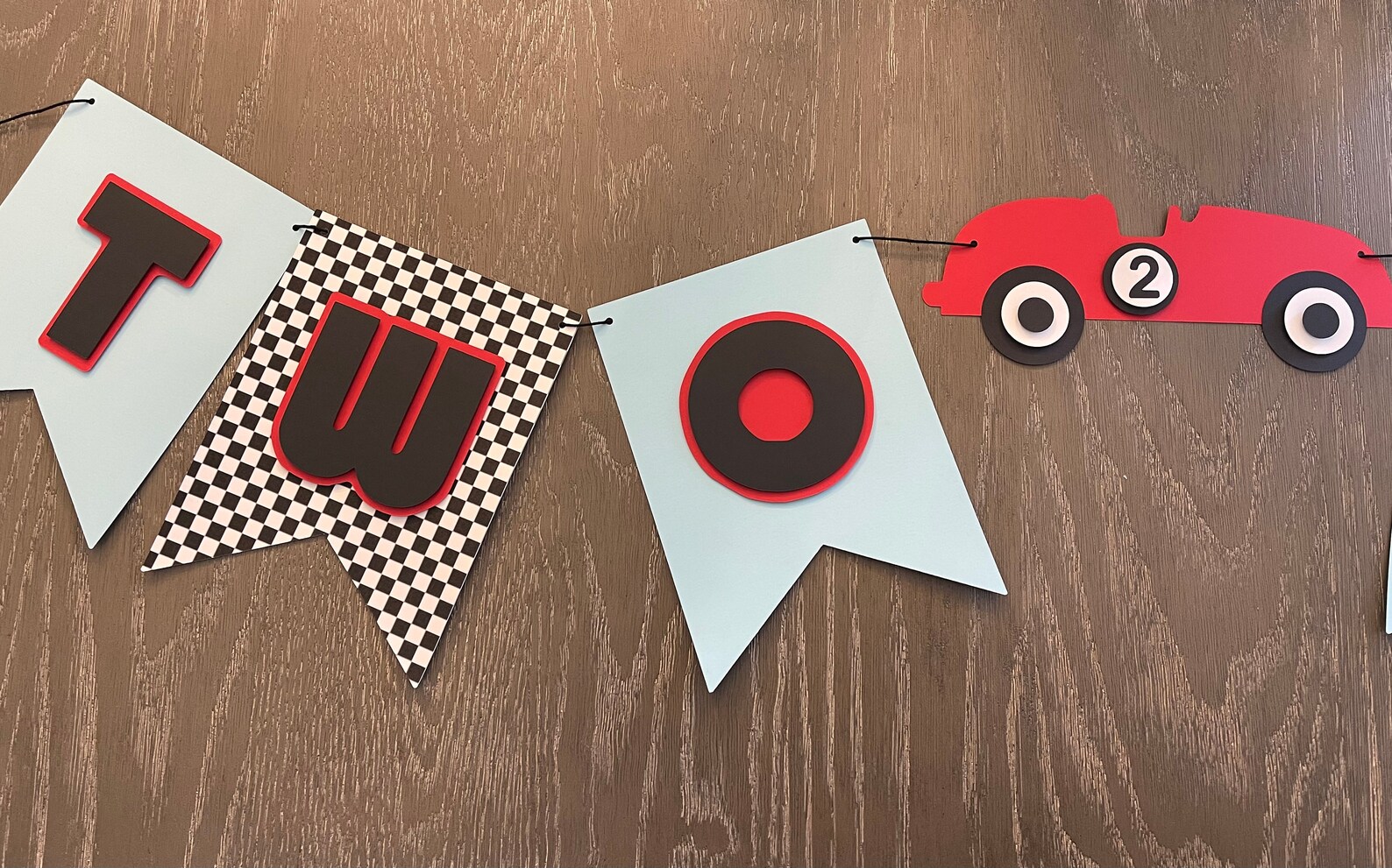 Two Fast Party Banner Race Car Birthday Banner Race Car - Etsy