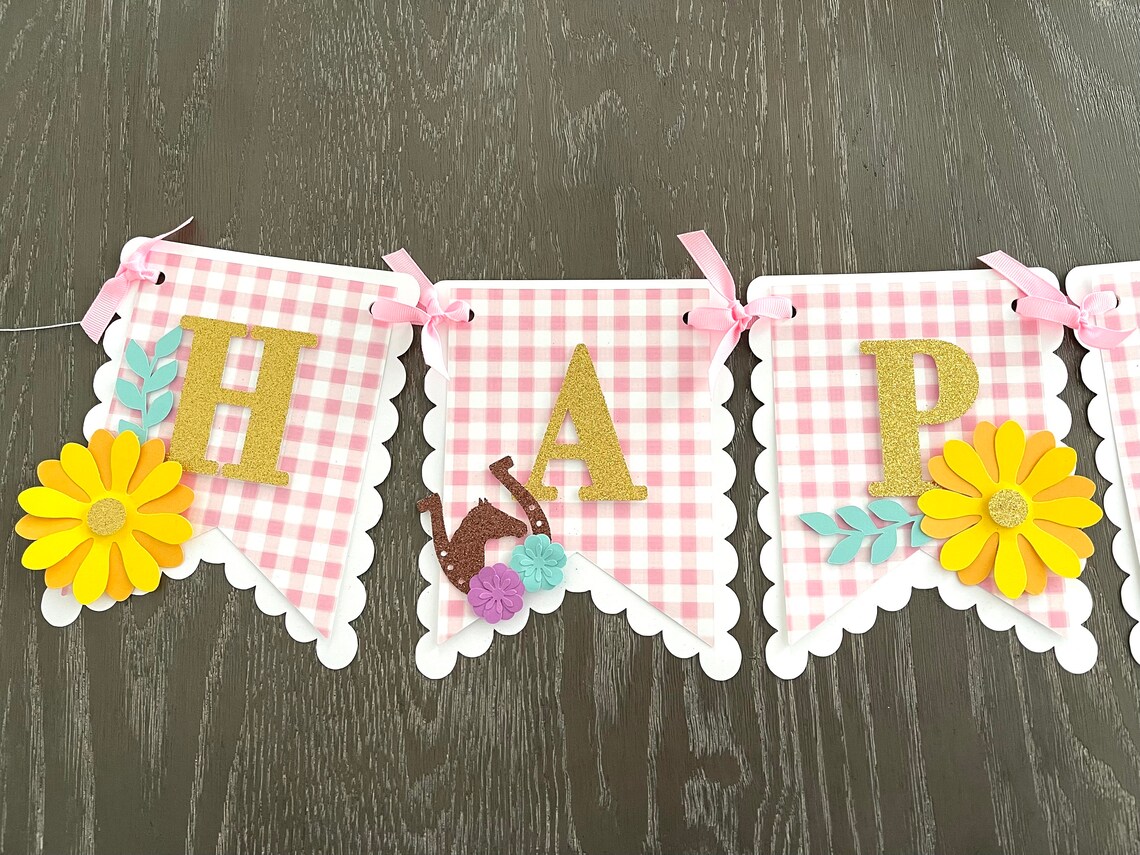 Spirit Riding Free Birthday Banner Horse Birthday Party | Etsy