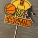 Basketball Cake Topper, Sports Birthday Cake Topper, Basketball ...
