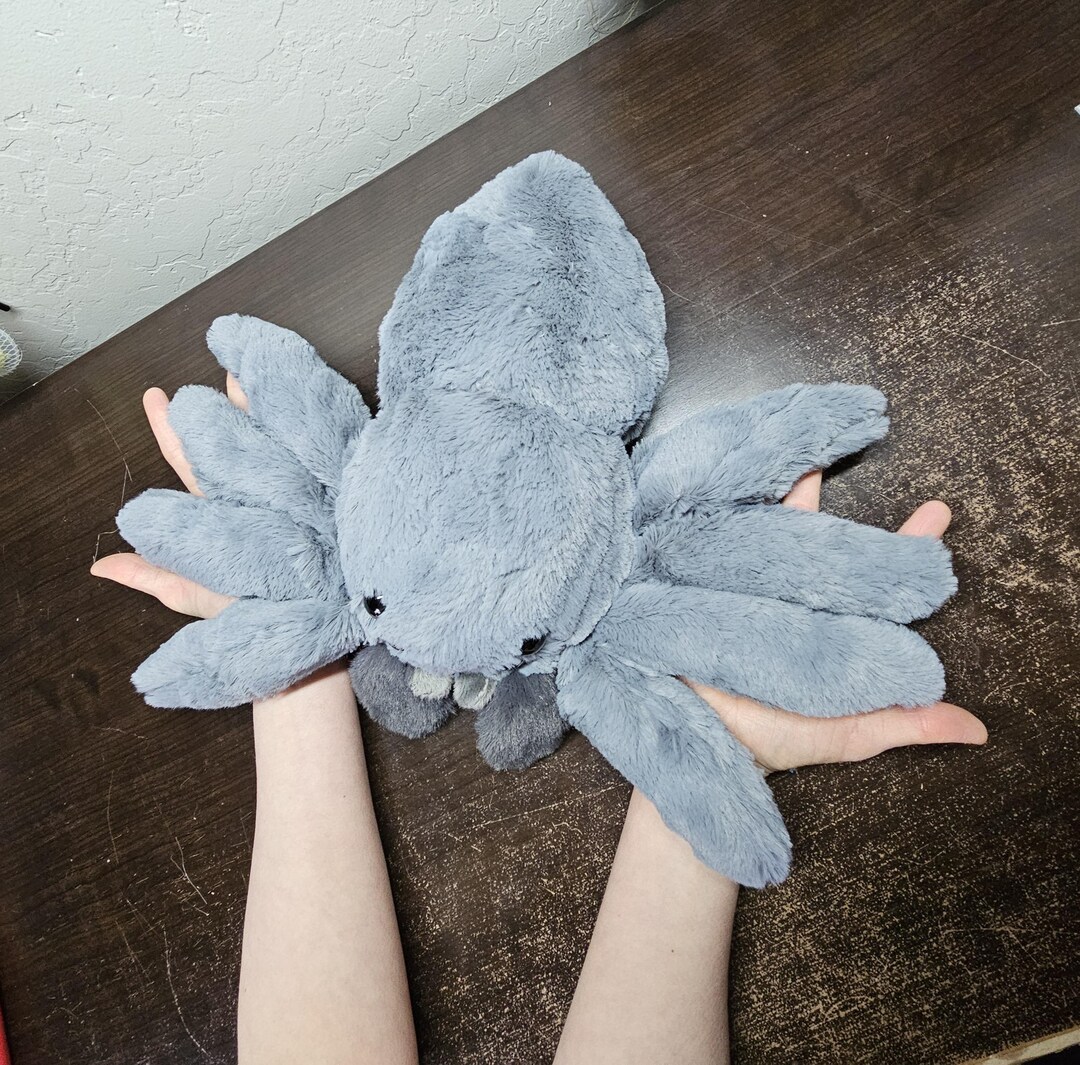 Weighted Gray Jumping Spider Plush Toy Ready to Ship - Etsy