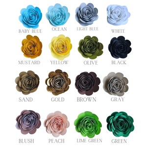 Mini Paper Flowers, Rolled Paper Flowers, Mini Roses, Flowers for Cap ...