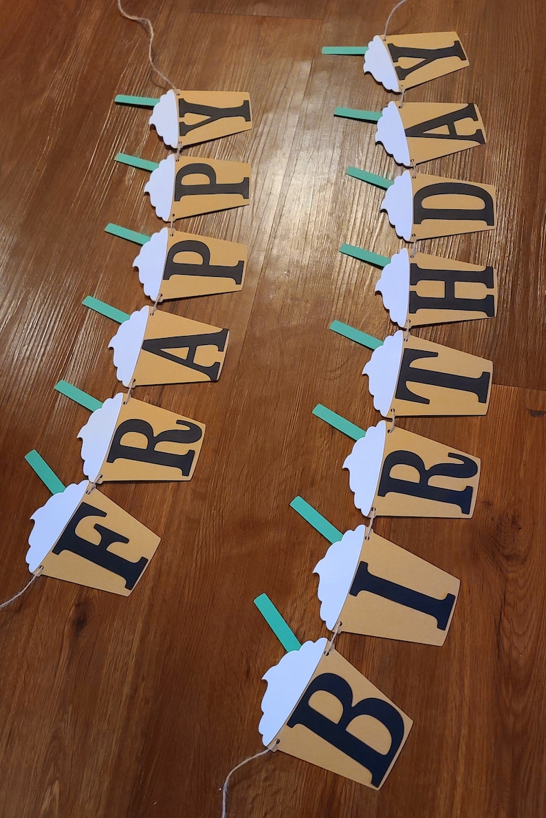 Frappy Birthday Banner | Frappe Birthday Banner | Coffee Theme ...