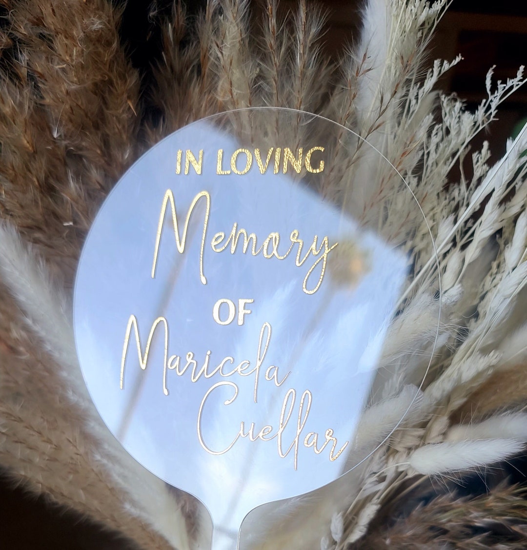 In Loving Memory Cake Topper in Memory of Cake Topper - Etsy