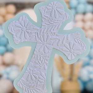 Cielito Lindo Baptism/ Cross Centerpiece Pick Topper Baby Shower ...