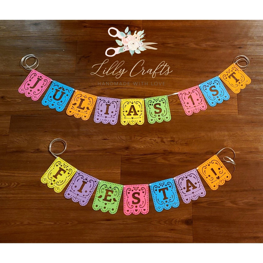 Personalized Papel Picado Fiesta Banner/ Final Fiesta - Etsy