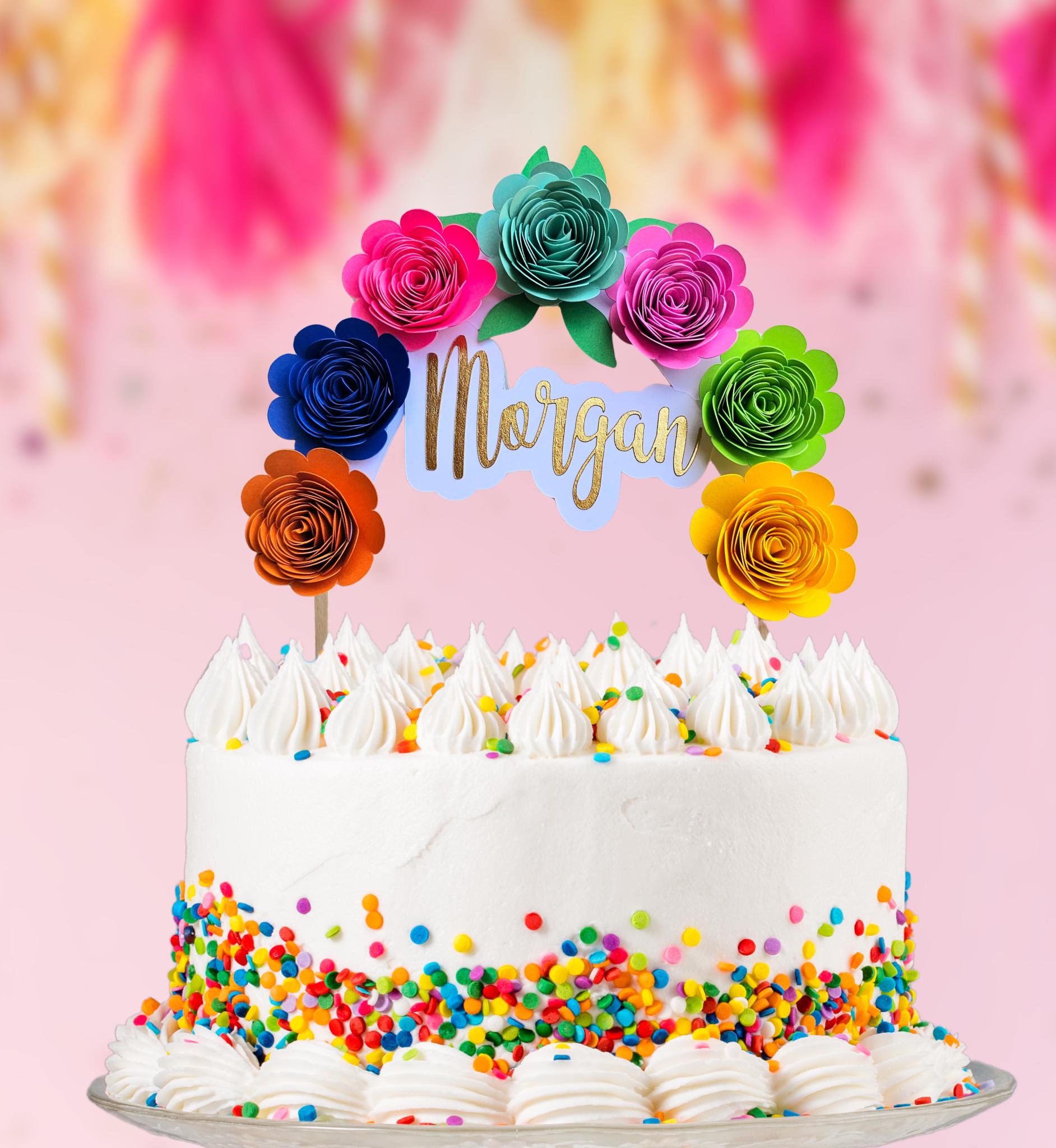 Fiesta Cake Topper | Papel Picado Topper | Flower Cake Topper | Cinco ...