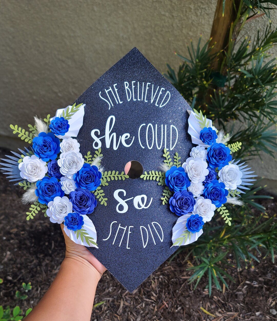 Graduation Cap Topper/ Custom Color Cap Topper/ Personalize Grad Topper ...