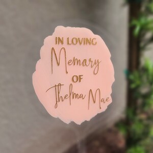 In Loving Memory Cake Topper in Memory of Cake Topper - Etsy